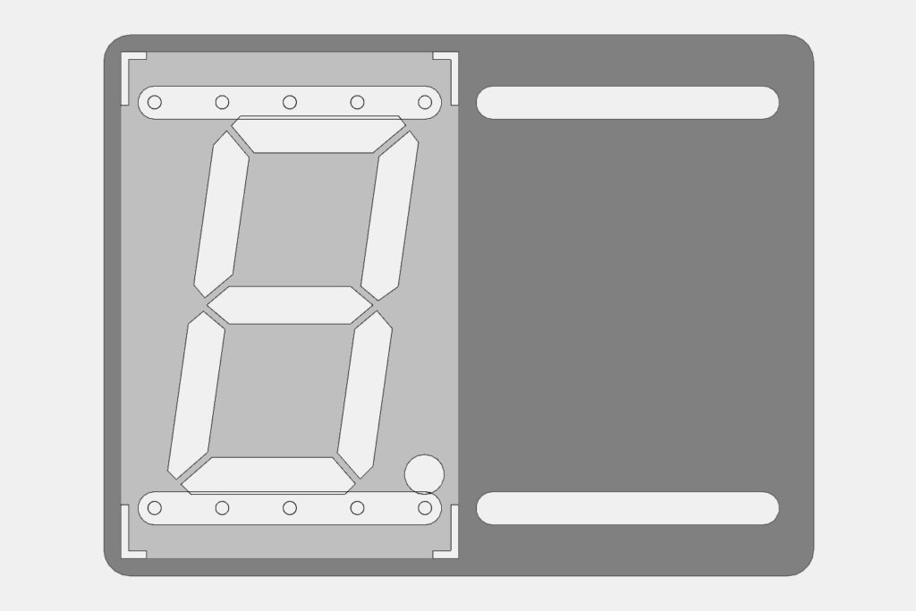 Time Circuit Display: LED Standoffs - Parts Not Included