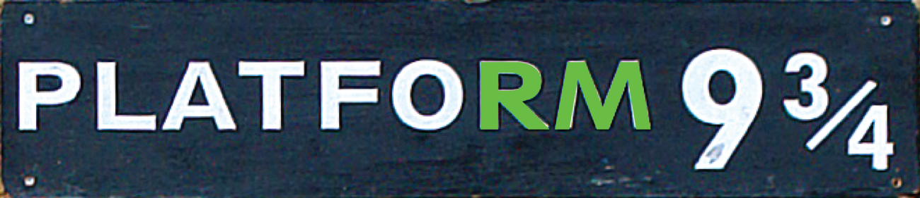 DIY Platform 9 ¾ Sign from King's Cross - Parts Not Included