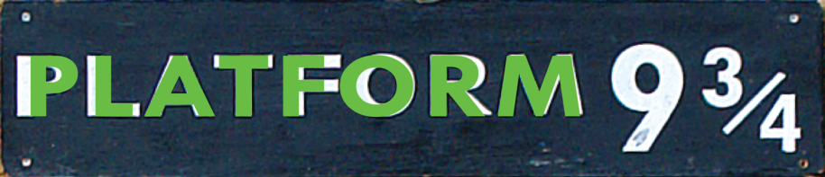 DIY Platform 9 ¾ Sign from King's Cross - Parts Not Included