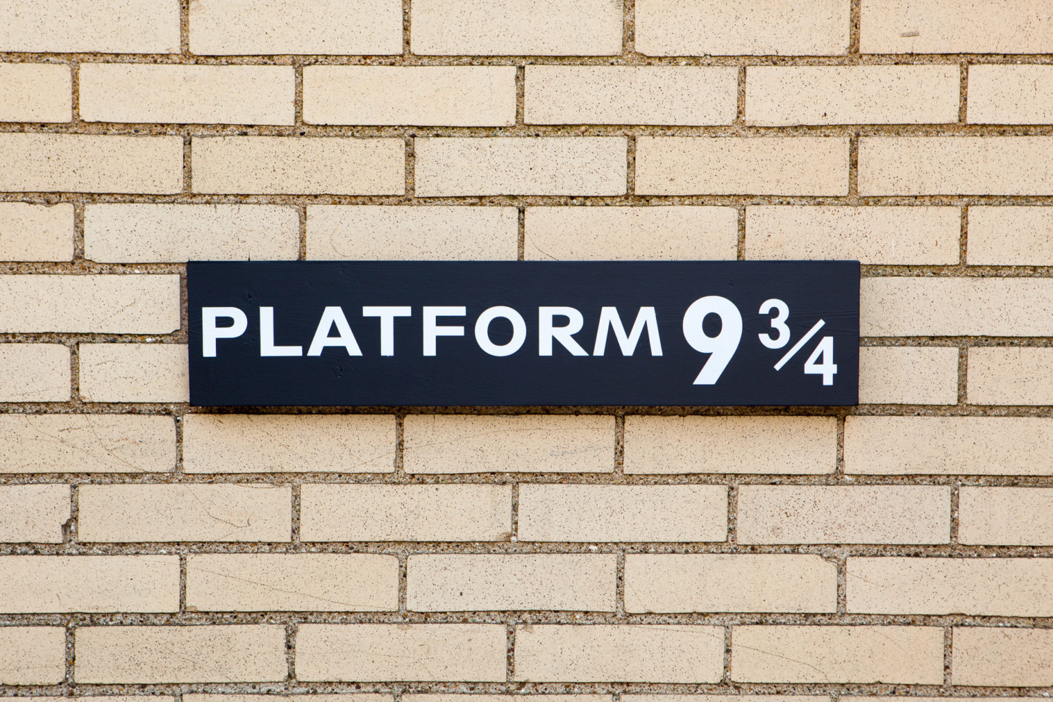 DIY Platform 9 ¾ Sign from King's Cross - Parts Not Included